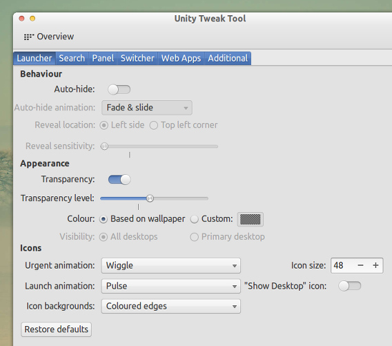 Ubuntu 13.04 Unityのカスタマイズなら「Unity Tweak Tool」がおすすめ | Ubuntuアプリのいいところ